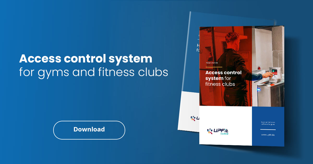 Access control system for gyms and fitness clubs